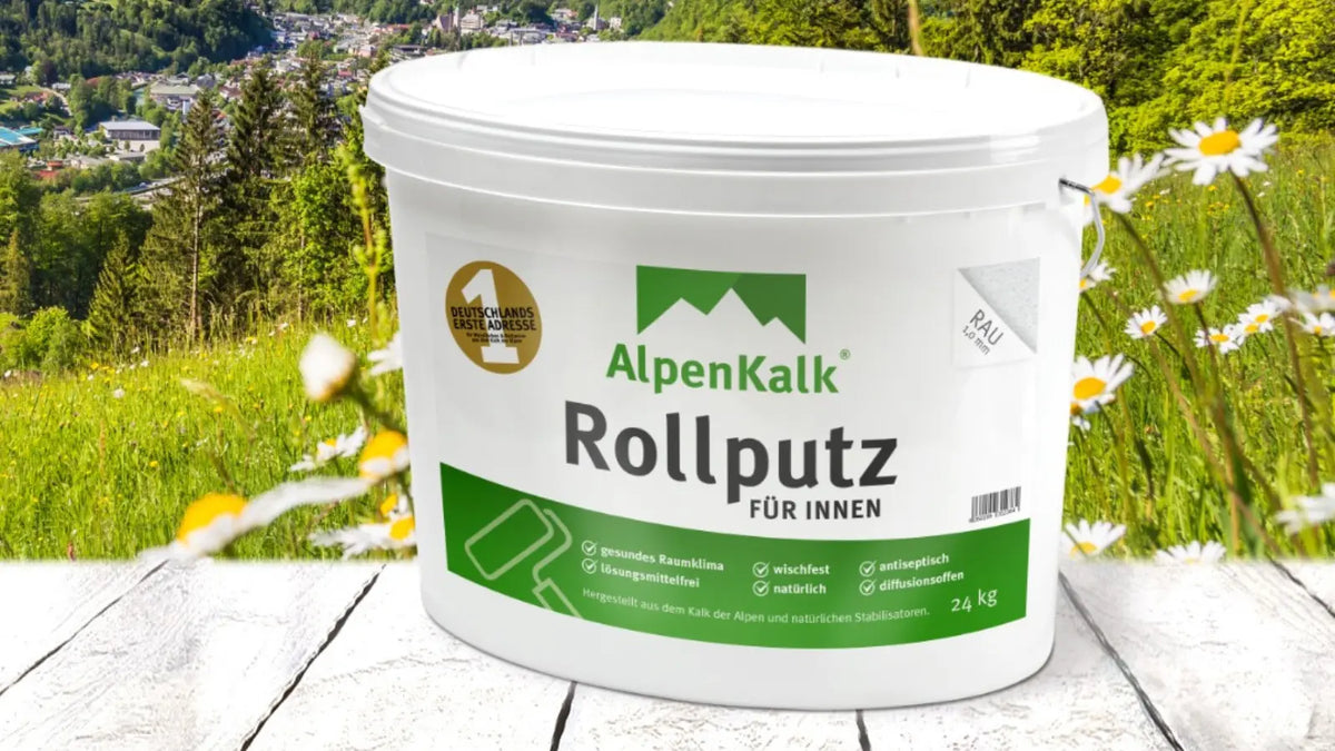 Kalk Rollputz – Natürlicher Putz für atmungsaktive Wände ...