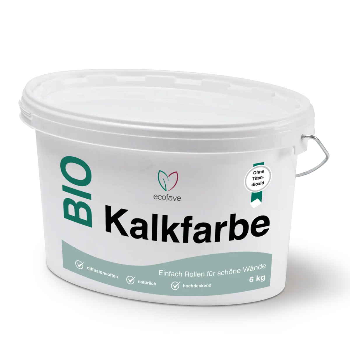 Bio-Kalkfarbe 6 kg | Ohne Titandioxid – Farbenversand